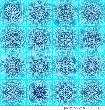 Italian ceramic tile pattern. Mediterranean... - Stock Illustration ...