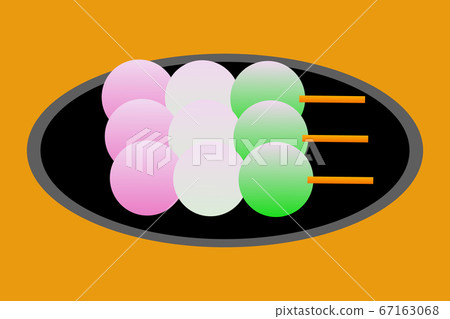 Three color dumplings - Stock Illustration [67163068] - PIXTA