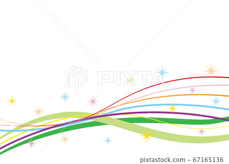 Wave wavy star - Stock Illustration [67165136] - PIXTA