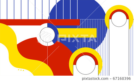 Abstract geometric composition, Vintage style - Stock Illustration ...