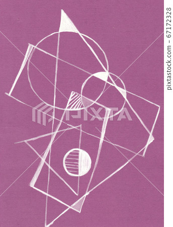 abstract shapes without color - Stock Illustration [67172328] - PIXTA