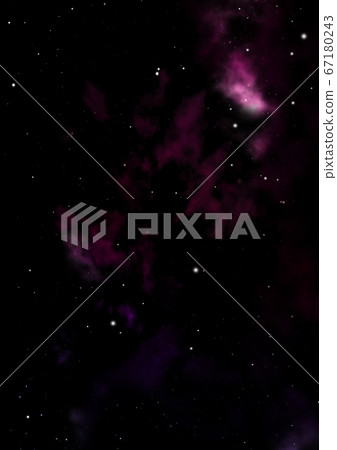 Star field and distant cold space nebula. - Stock Illustration ...