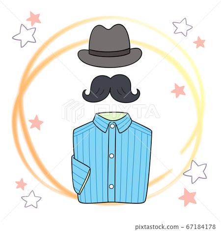 Father's Sectional Statue, Hat, Sajiko Wakane - Stock Illustration ...