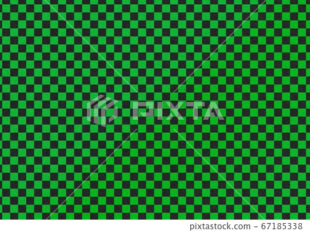 Green checkered pattern background - Stock Illustration [67185338] - PIXTA