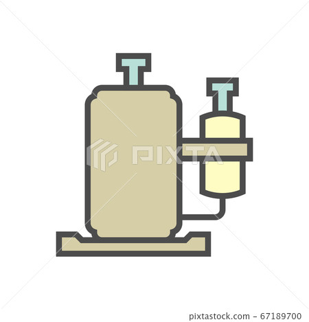 Air compressor and part vector icon design, - Stock Illustration ...