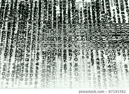 Matrix background with glitch effect. - Stock Illustration [67191562 ...