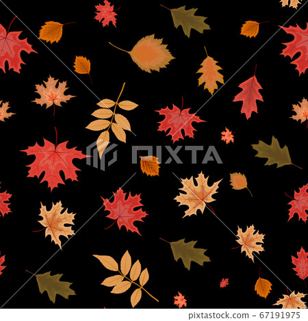 Abstract Vector Illustration Autumn Seamless - Stock Illustration ...