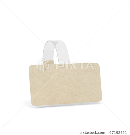 Blank wobbler tag mockup - Stock Illustration [67192831] - PIXTA