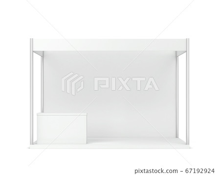 Trade show booth with counter mockup - Stock Illustration [67192924 ...
