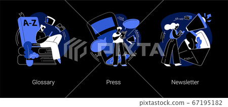 Company latest news abstract concept vector...-插圖素材 [67195182] - PIXTA圖庫