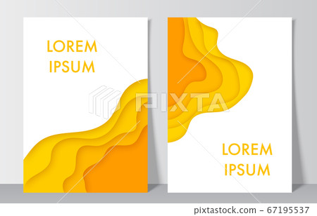 Abstraction cut out of paper - Stock Illustration [67195537] - PIXTA