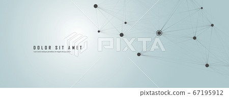 Vector molecular connection pattern with dots... - Stock Illustration ...