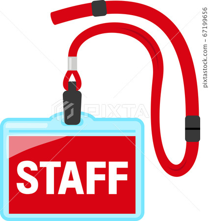 Name card holder with staff pass - Stock Illustration [67199656] - PIXTA