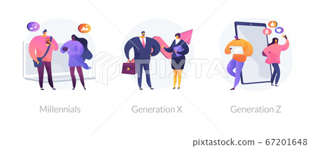 Generational change abstract concept vector... - Stock Illustration ...