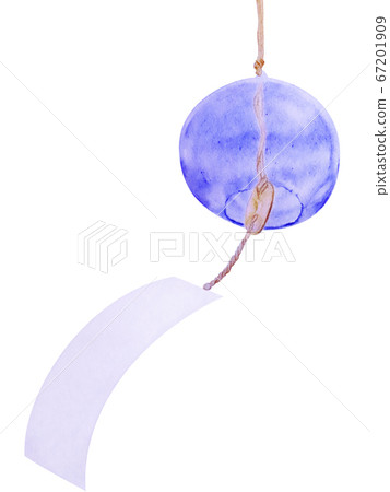 Furin 02 Cutout white background illustration... - Stock Illustration ...