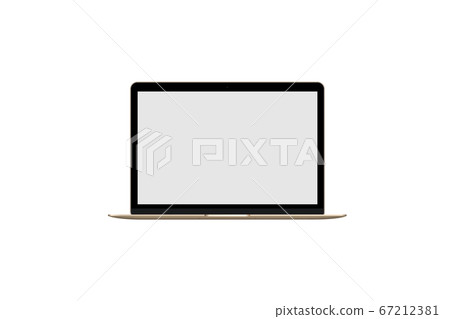 Front computer monitor Gold - Stock Illustration [67212381] - PIXTA