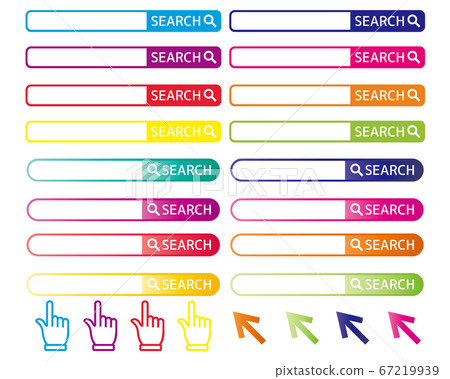 Search Box Vector Illustration Set Search Bar - Stock Illustration ...