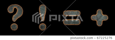 Set of symbols question mark, exclamation mark,... - Stock Illustration ...