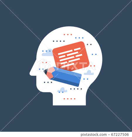 Writing_head_1.eps - Stock Illustration [67227506] - PIXTA
