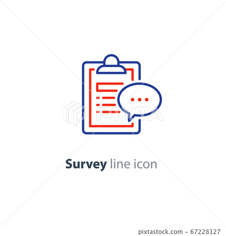 Survey_line_icon_2.eps - Stock Illustration [67228127] - PIXTA