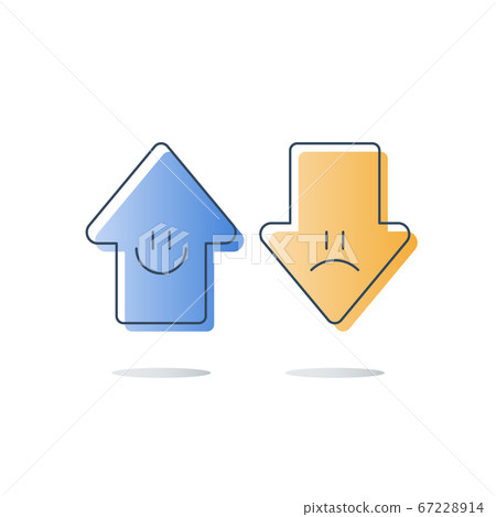 Opinion_Arrow_Good_Bad_3.eps - Stock Illustration [67228914] - PIXTA