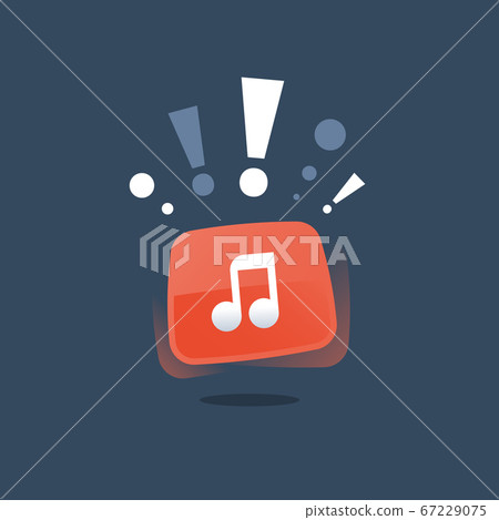 Music_alert_1.eps - Stock Illustration [67229075] - PIXTA