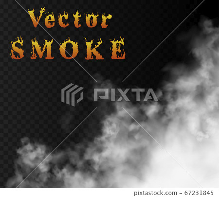 Thick strong smoke from fire or conflagration.... - Stock Illustration ...