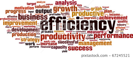 Efficiency word cloud-插圖素材 [67245521] - PIXTA圖庫