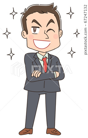 Business man full of himself - Stock Illustration [67247132] - PIXTA