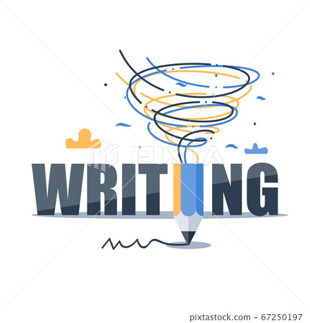 19_Creative_writing_tornado_5.eps - Stock Illustration [67250197] - PIXTA