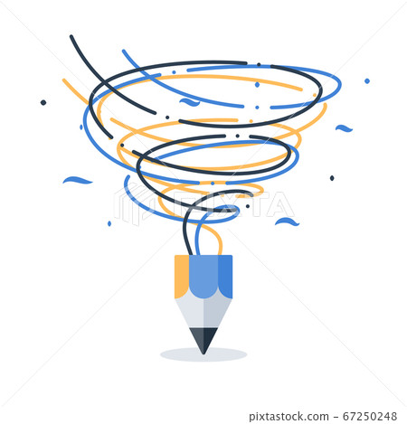 19 Creative writing tornado 3 - Stock Illustration [67250248] - PIXTA