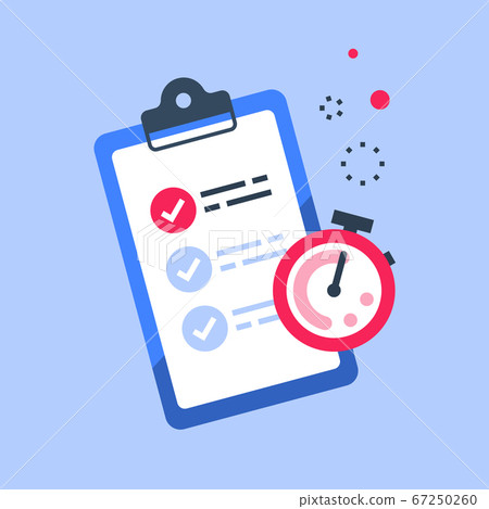19_Check_list_time_2.eps - Stock Illustration [67250260] - PIXTA