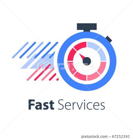 19_Fast_service_time_1.eps - Stock Illustration [67252391] - PIXTA