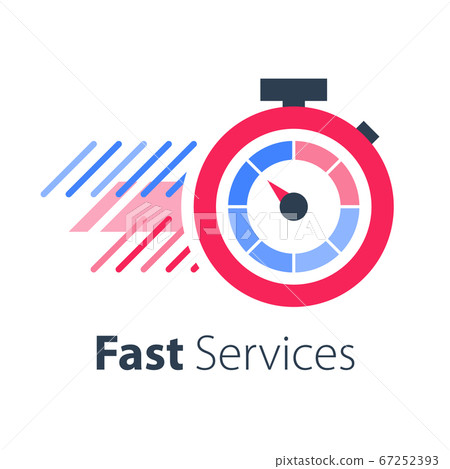 19_Fast_service_time_2.eps - Stock Illustration [67252393] - PIXTA