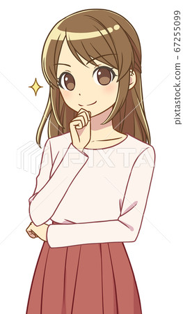 Anime Thinking Pose