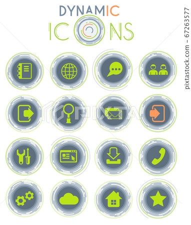 web tools dynamic icons - Stock Illustration [67263577] - PIXTA