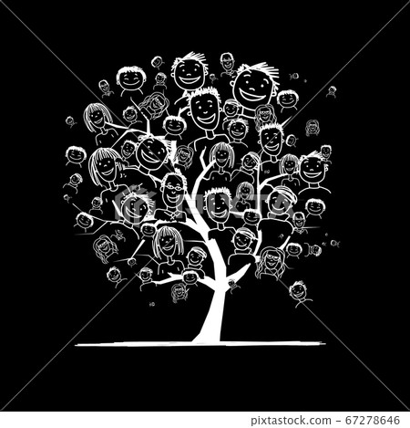 People tree for your design - Stock Illustration [67278646] - PIXTA