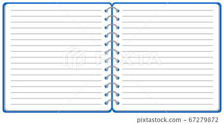 Ring notebook template illustration vector - Stock Illustration ...