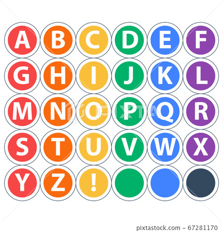20 Alphabet 1 - Stock Illustration [67281170] - PIXTA
