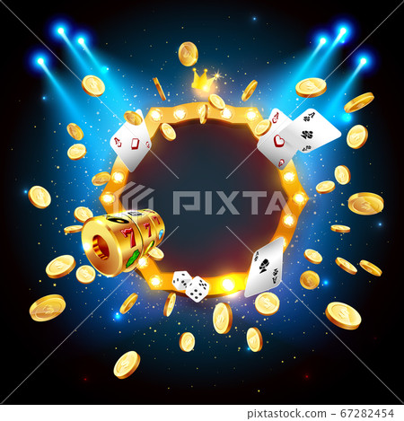 Vector illustration of the gold coins blast-插圖素材 [67282454] - PIXTA圖庫