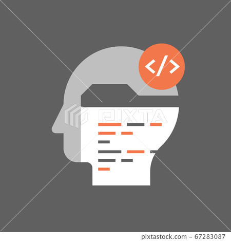 Code_head_1.eps - Stock Illustration [67283087] - PIXTA