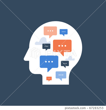 Chat_head_2.eps - Stock Illustration [67283253] - PIXTA