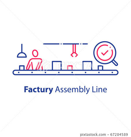 Assembly_line_1.eps - Stock Illustration [67284589] - PIXTA