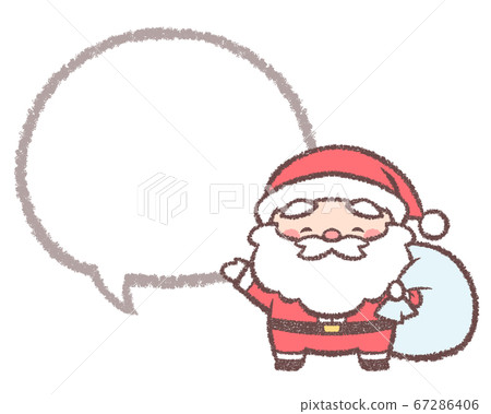 Santa's balloon line drawing to guide - Stock Illustration [67286406 ...