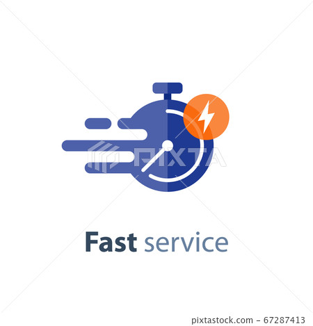 Fast_service_time_3.eps - Stock Illustration [67287413] - PIXTA