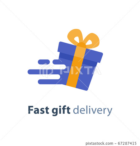 Fast_gift_delivery_5.eps-插圖素材 [67287415] - PIXTA圖庫