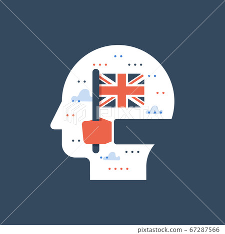 English_British_flag_head_1.eps - Stock Illustration [67287566] - PIXTA