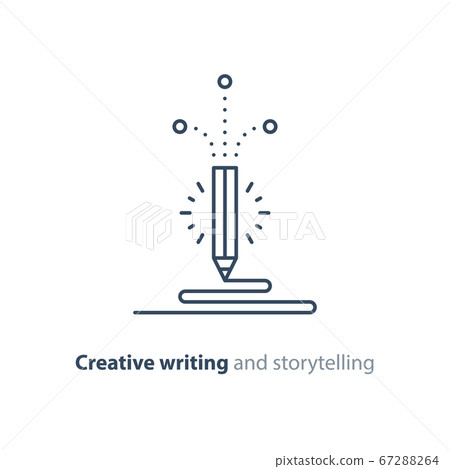 Creative_writing_line_16.eps - Stock Illustration [67288264] - PIXTA