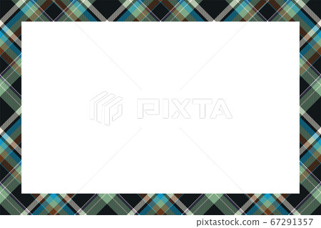 Vintage frame vector. Scottish border pattern - Stock Illustration ...
