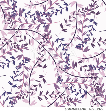 Random isolated botanic seamless pattern with - Stock Illustration [67294922] - PIXTA